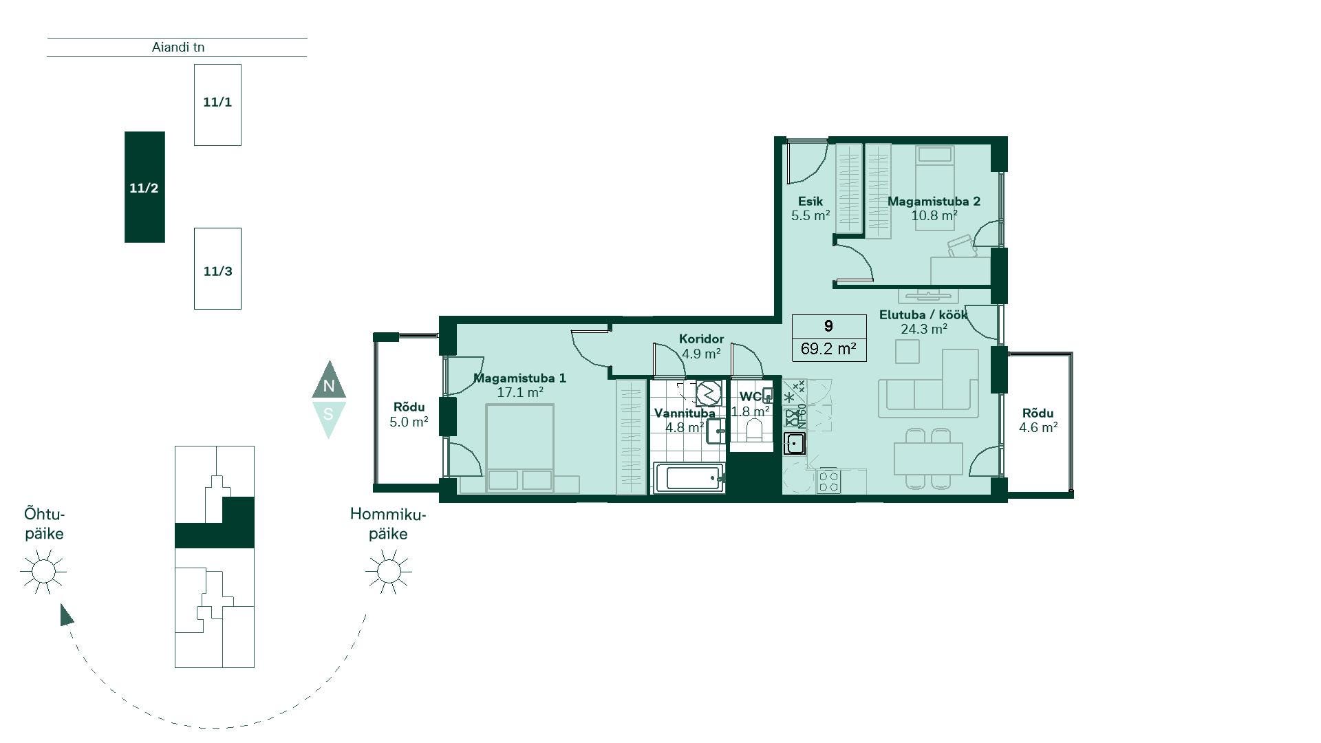 Uhiuued üürikorterid | Aiandi 11 Uus-Mustamäel - Bonava